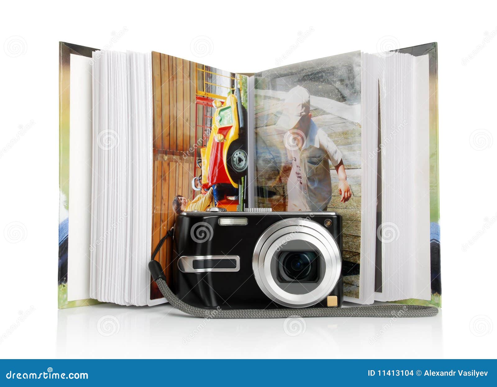 The Digital Camera and the Photograph Album Stock Photo - Image of icon ...