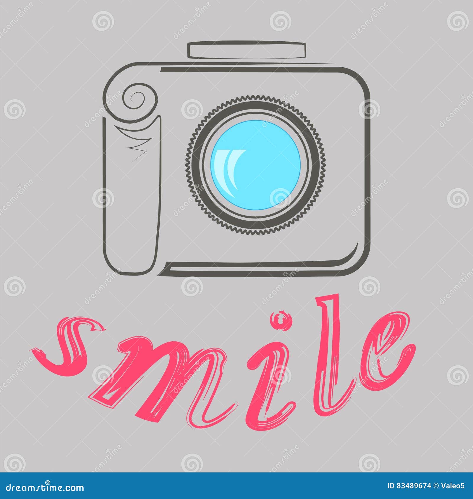 Digital Camera Poster stock illustration. Illustration of business ...