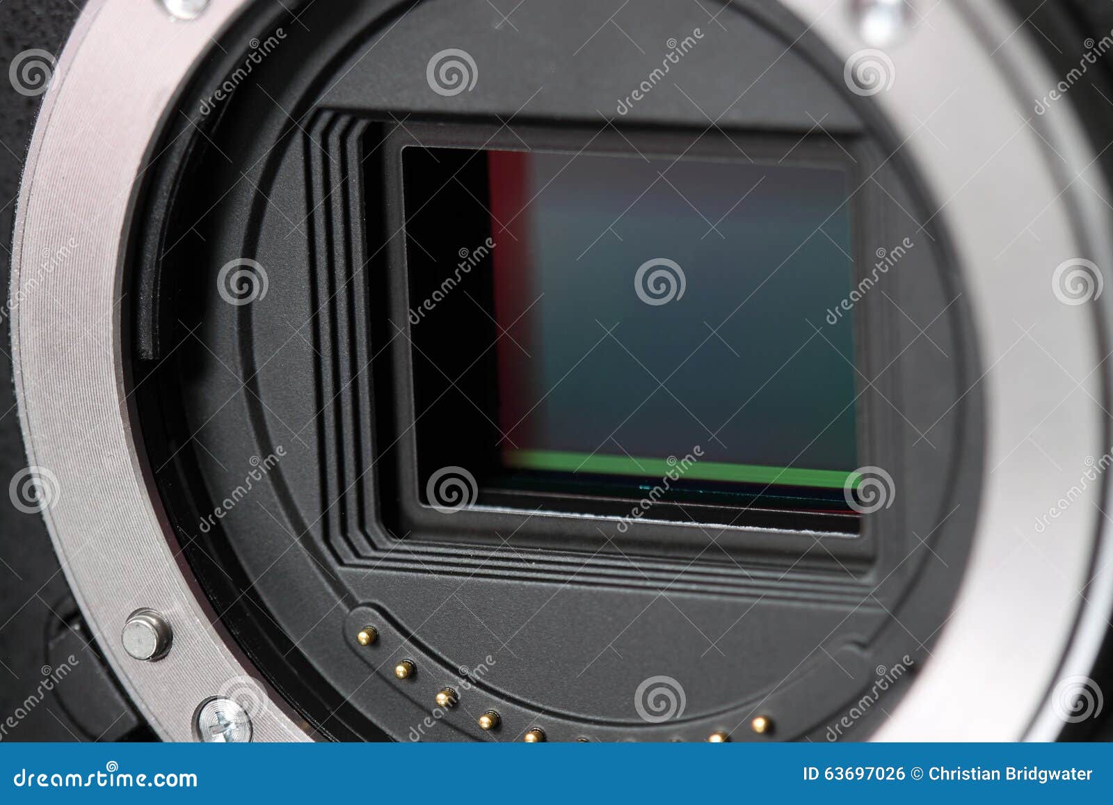 Digital camera sensor stock photo. Image of reflection - 63697026