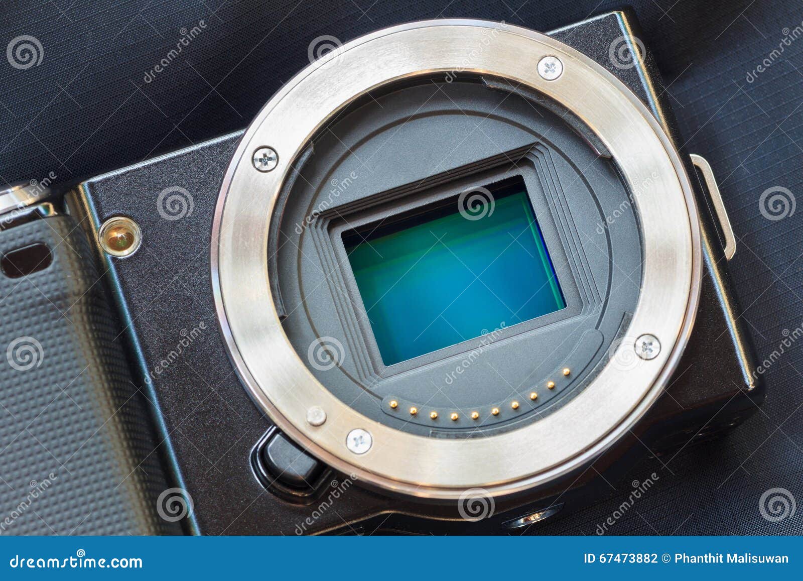 Digital Camera Sensor/APS-C CMOS Sensor. Stock Photo - Image of ...