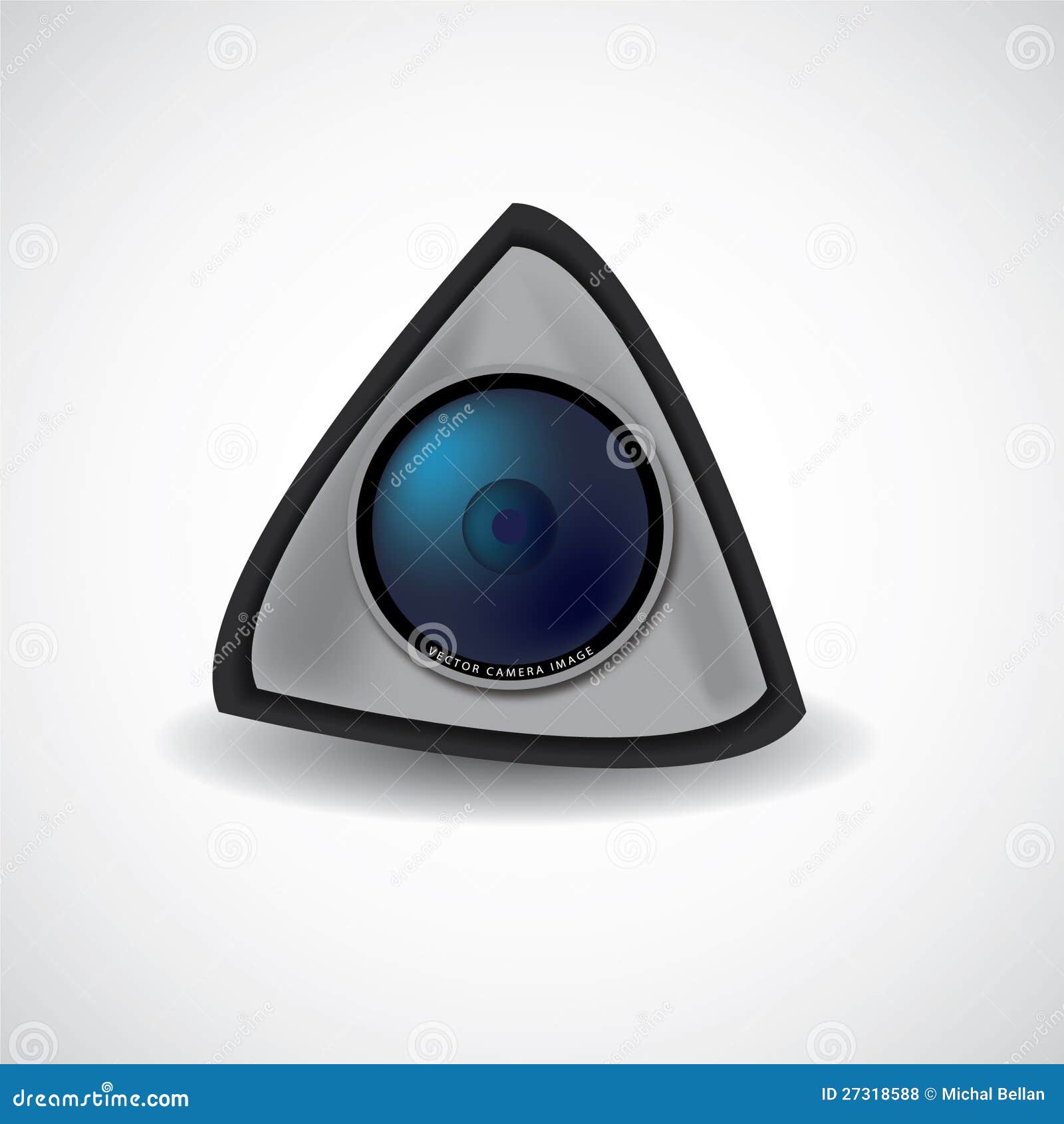 Digital Camera Triangle Icon Stock Illustration - Illustration of icon ...
