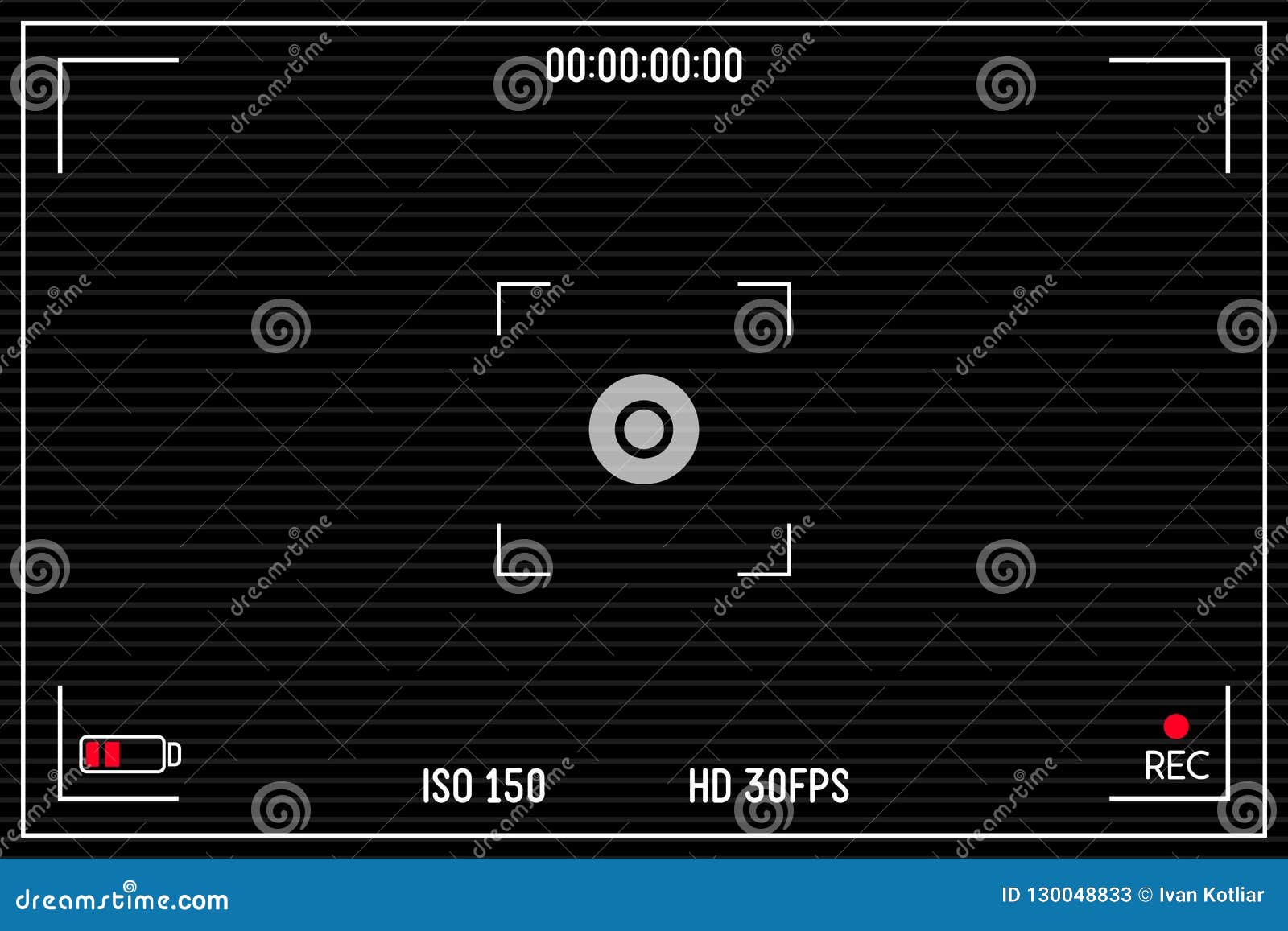 Digital Camera Viewfinder. Design Element for Poster, Motion Design ...