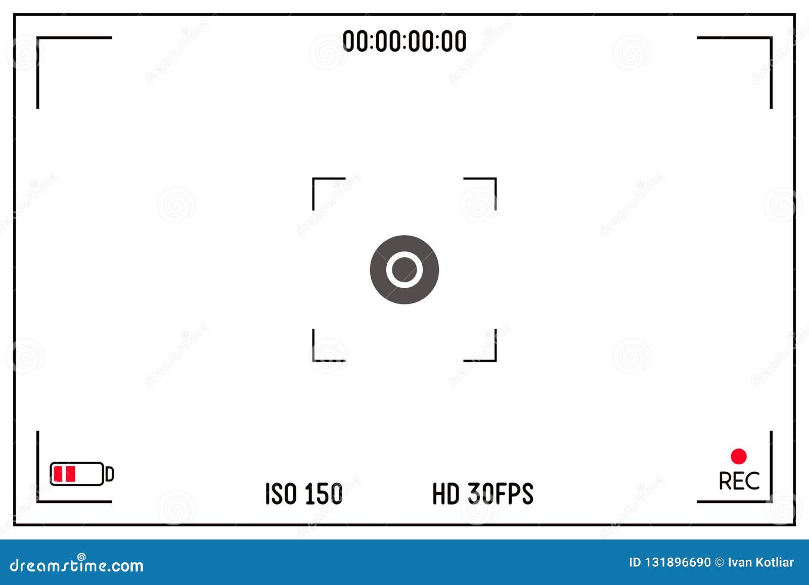 Digital Camera Viewfinder. Design Element for Poster, Motion Design ...