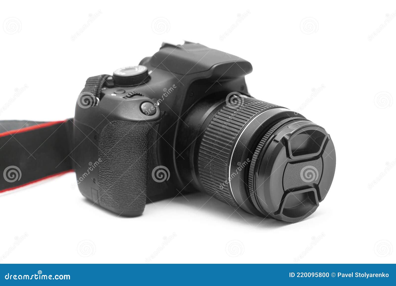 Digital Camera on White Background Stock Photo - Image of photographer ...