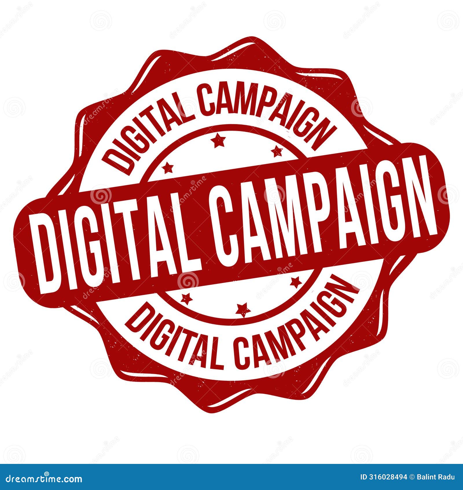 Digital Campaign Grunge Rubber Stamp Stock Vector - Illustration of ...
