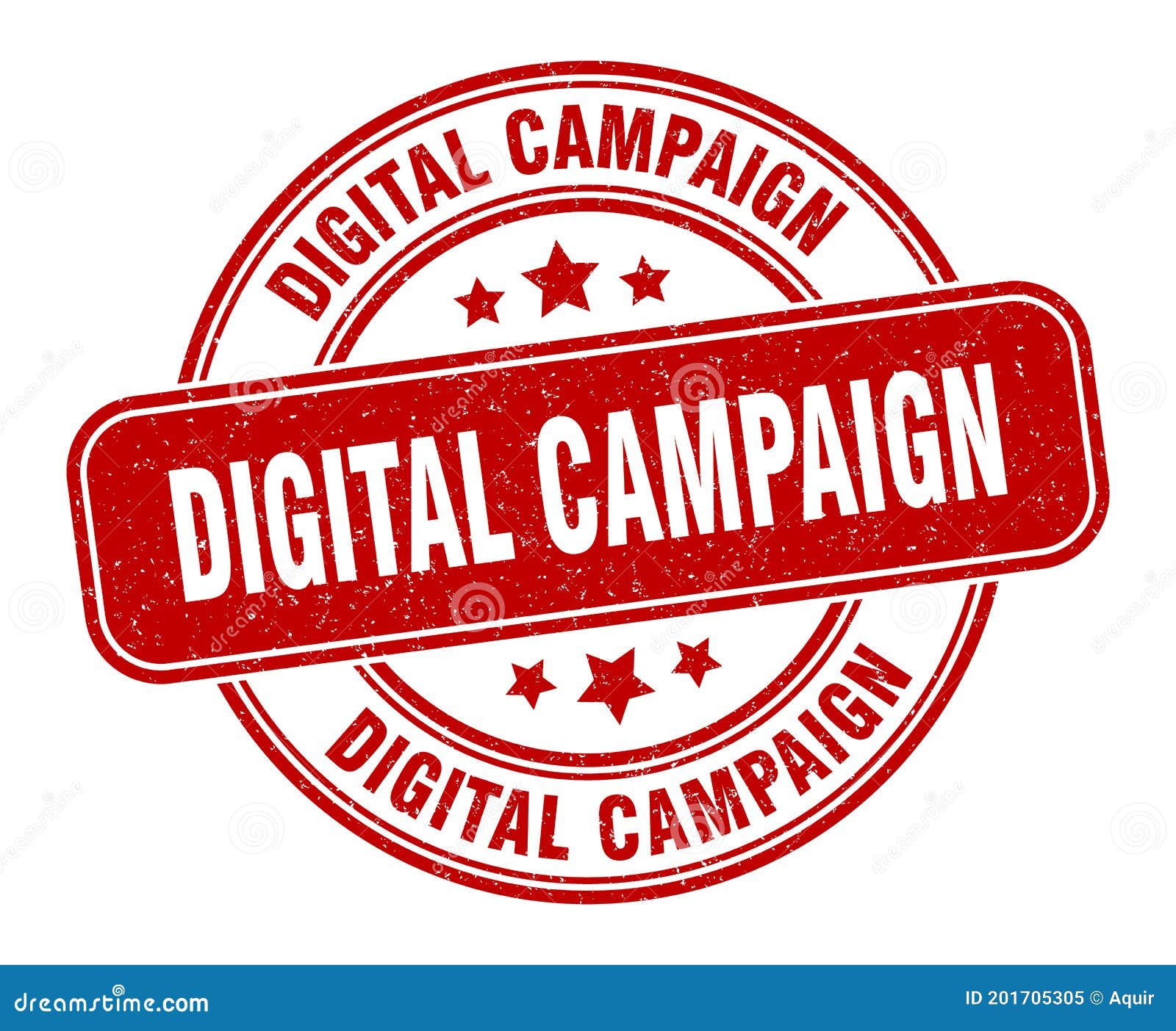 Digital Campaign Stamp. Digital Campaign Label. Round Grunge Sign Stock ...