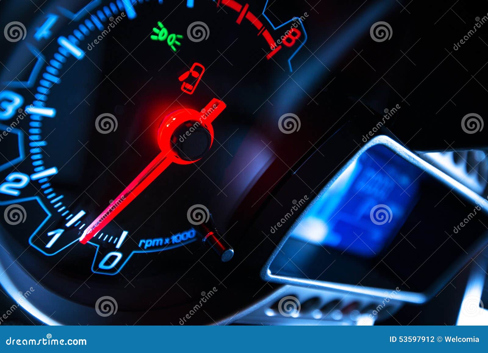 Digital Car Dashboard stock photo. Image of dashboard - 53597912