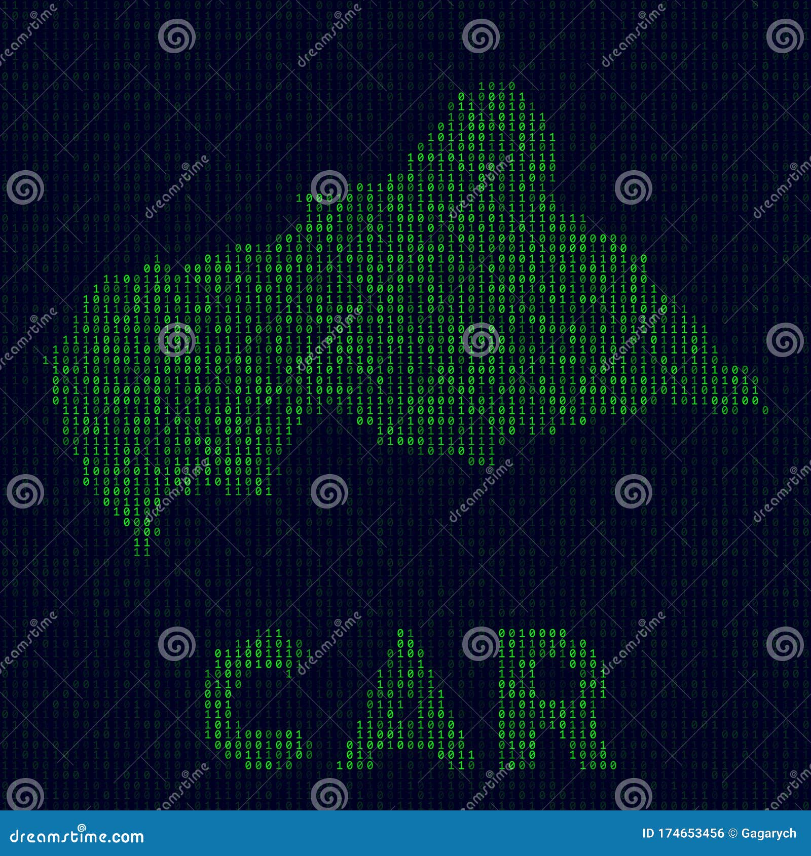 Digital CAR logo. stock vector. Illustration of communication - 174653456