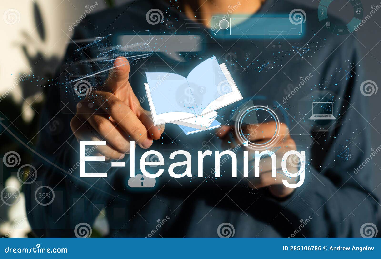 Digital Card with the Word E-learning. High Quality Photo Stock Photo ...