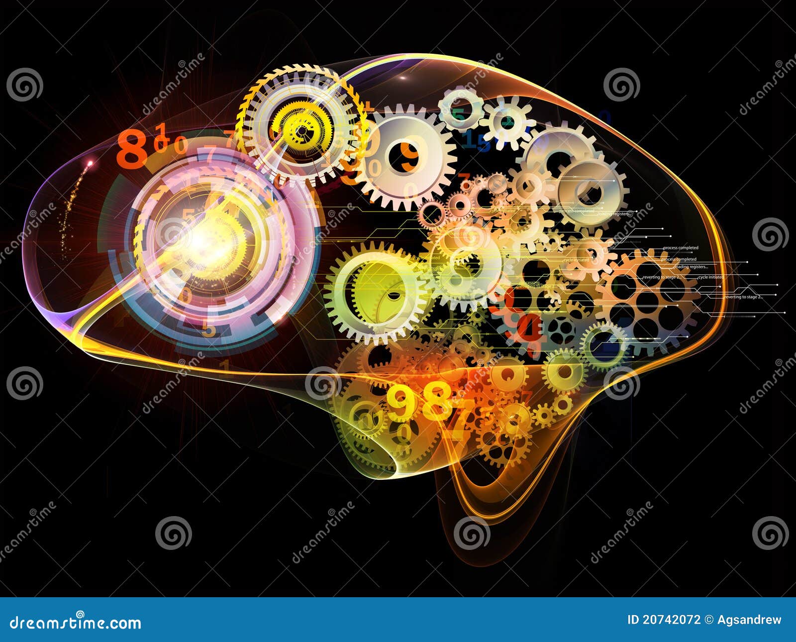 Digital Cell stock illustration. Illustration of concept - 20742072