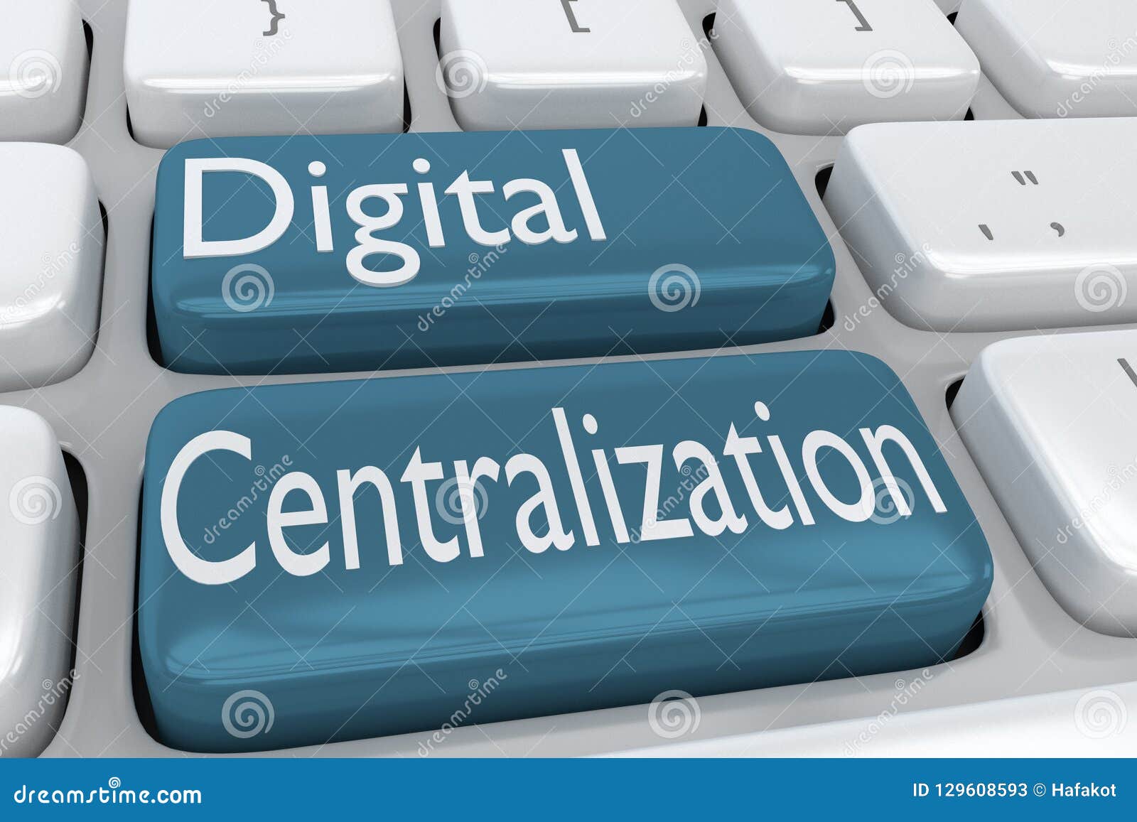Digital Centralization Concept Stock Illustration - Illustration of ...