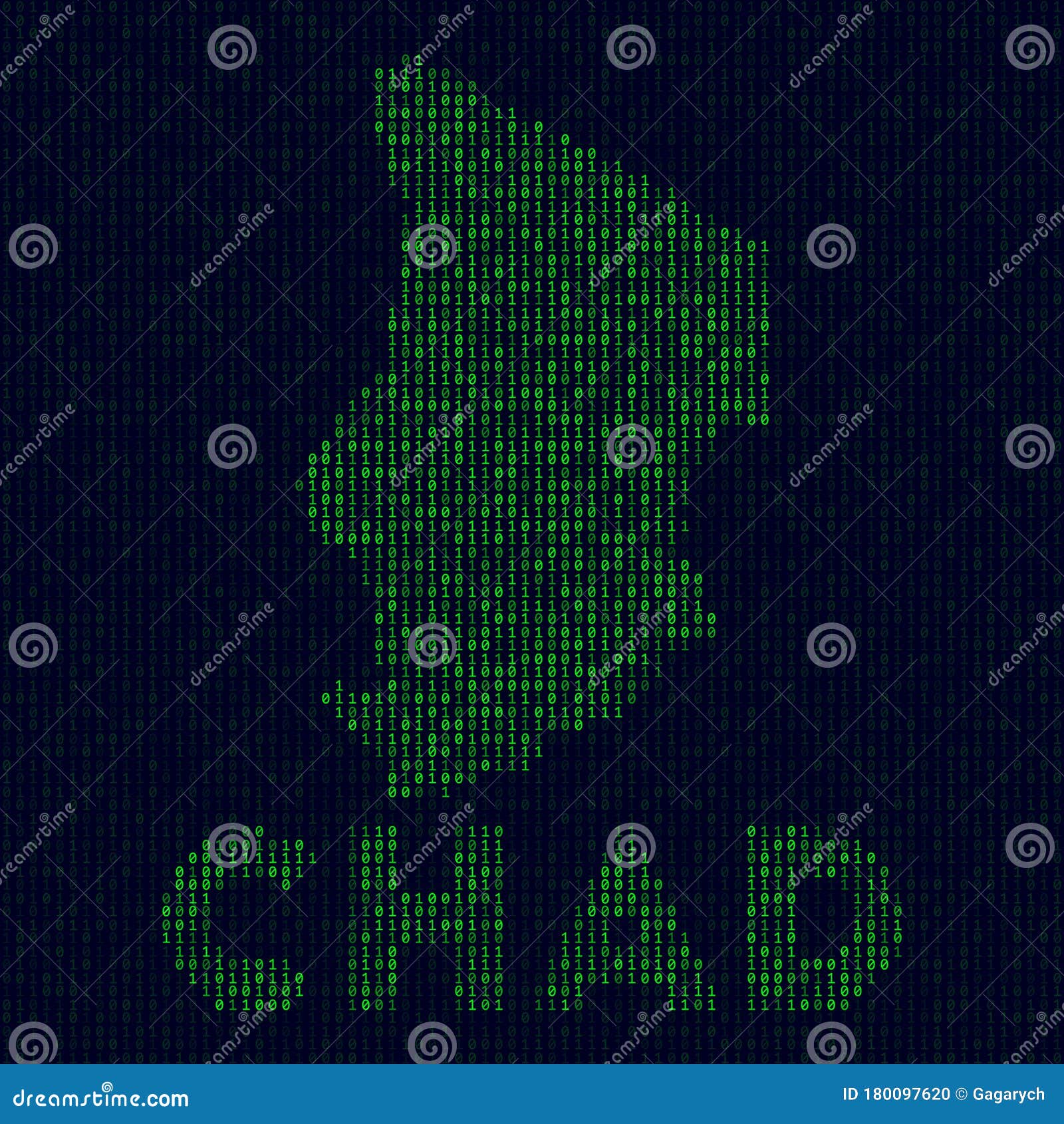 Digital Chad logo. stock vector. Illustration of boundary - 180097620