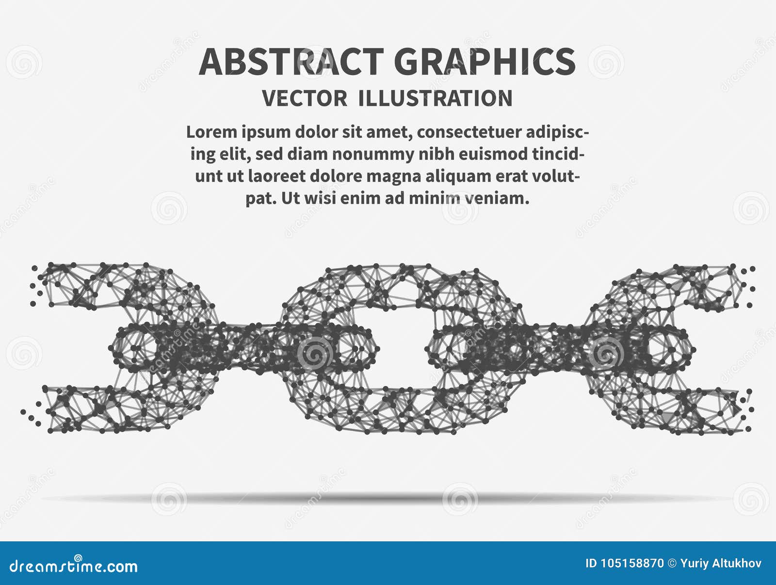 Digital Chain, Vector Illustration. Stock Vector - Illustration of ...
