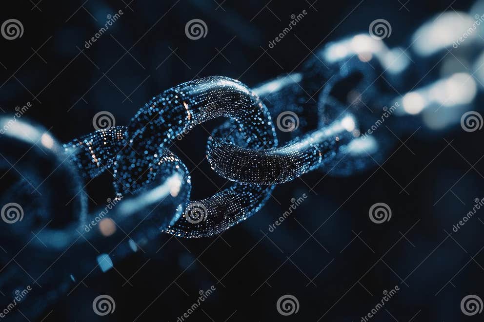 Digital Chain, a Visual Representation of Interconnectedness Stock ...