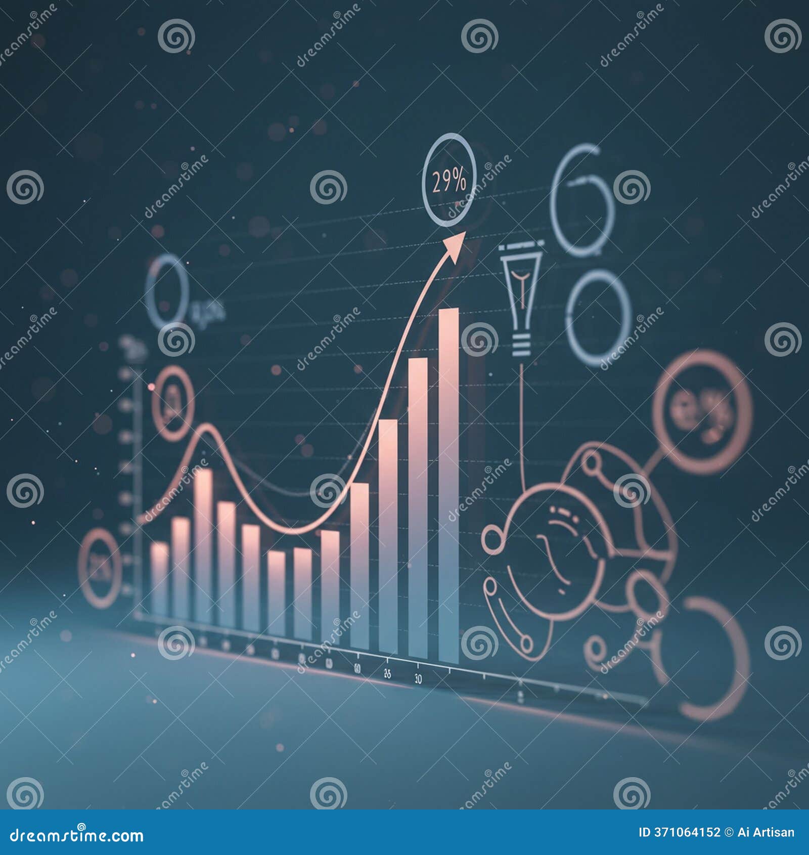 Pie Chart, Intersecting Circles, Venn Diagram Line Icon. Vector ...