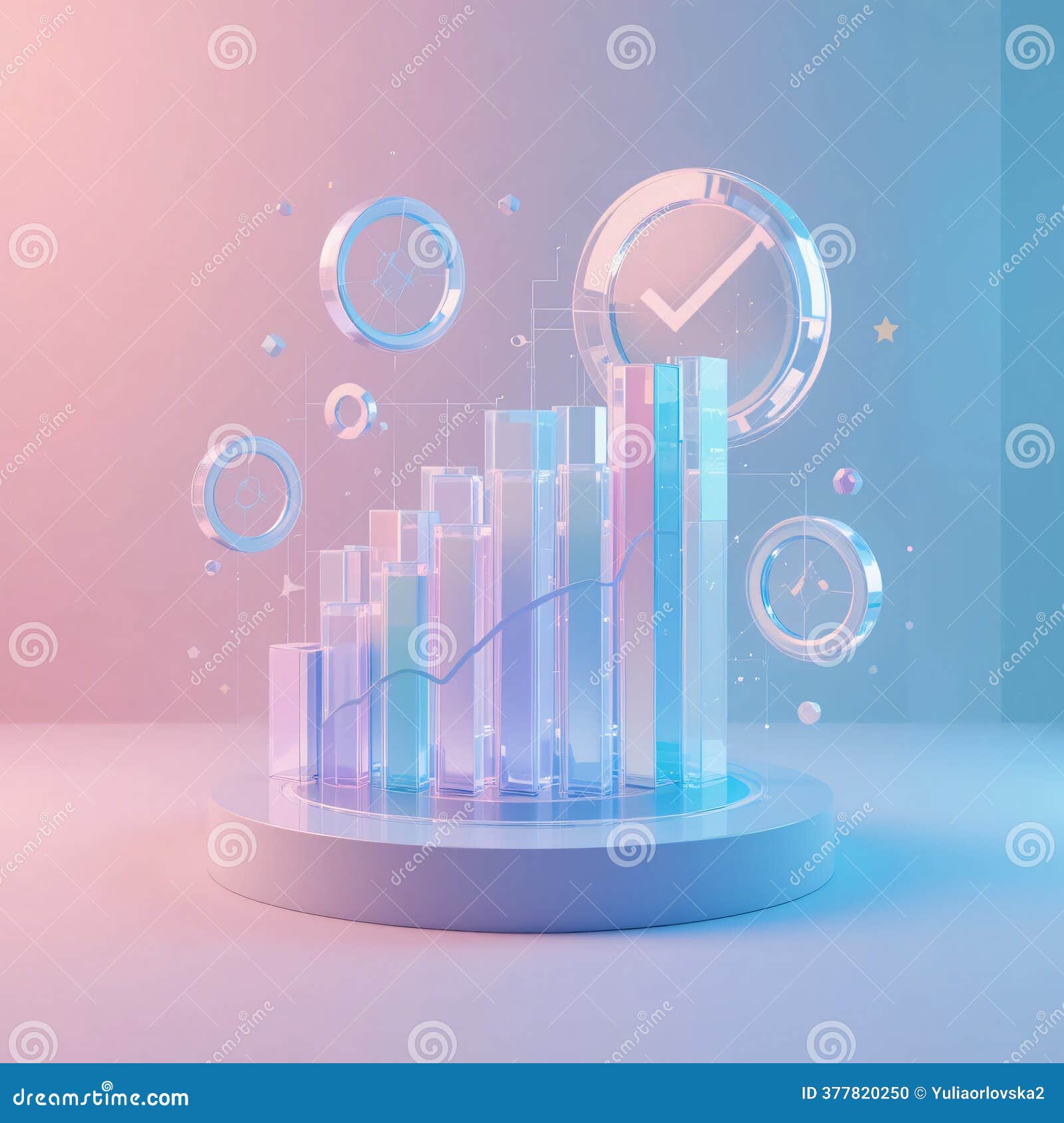 Digital Chart With Holographic Elements Royalty-Free Stock Image ...