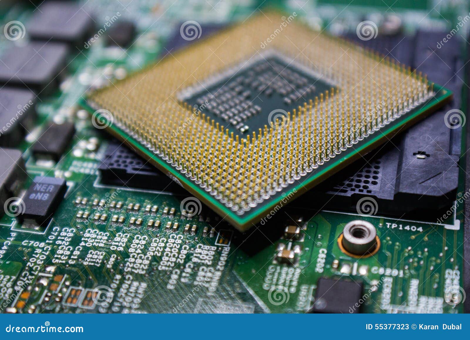 Digital Chip-set Motherboard with Processor Chip Stock Image - Image of ...