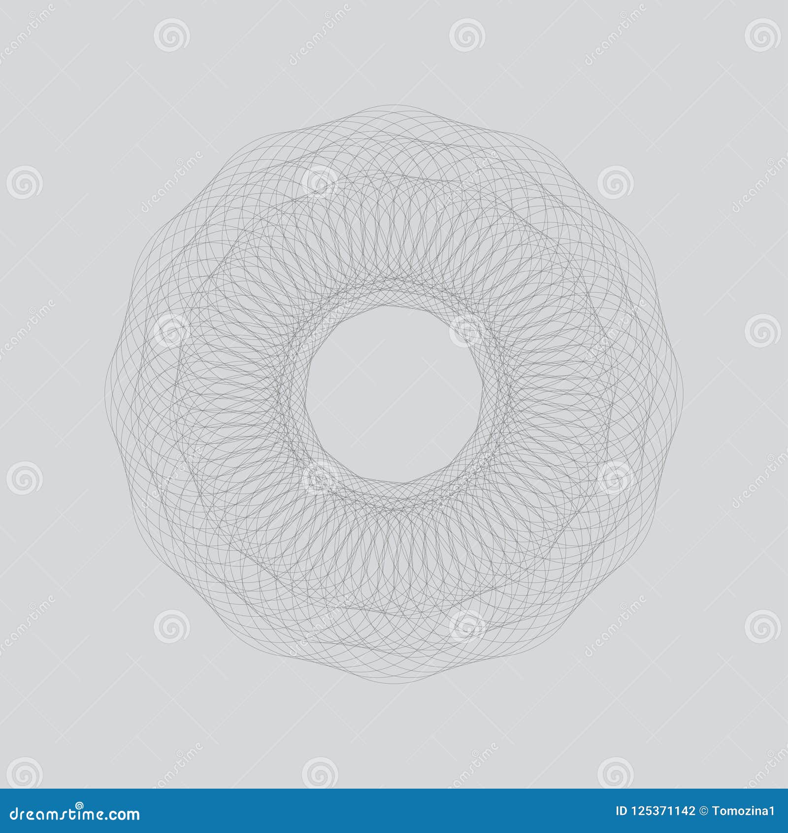 Digital circle abstraction stock vector. Illustration of energy - 125371142