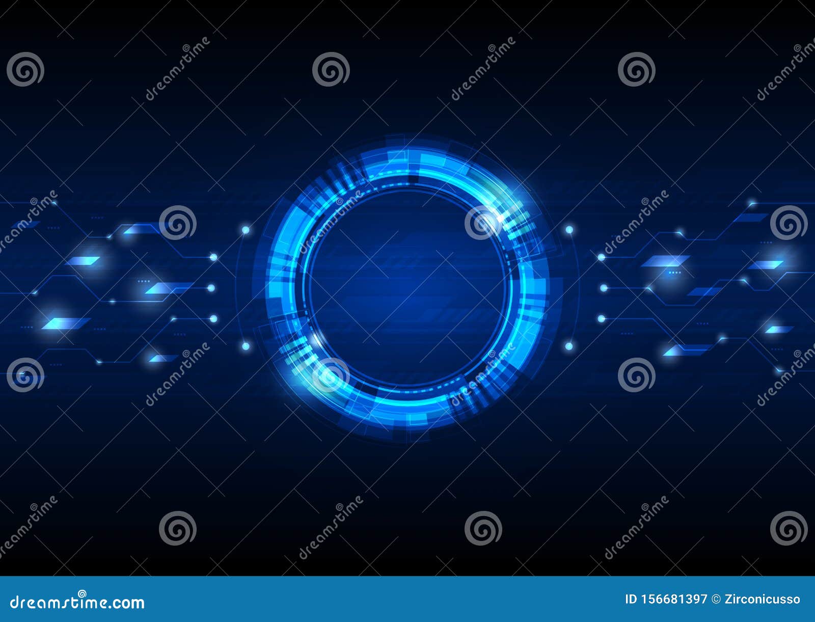 Digital circle stock illustration. Illustration of code - 156681397