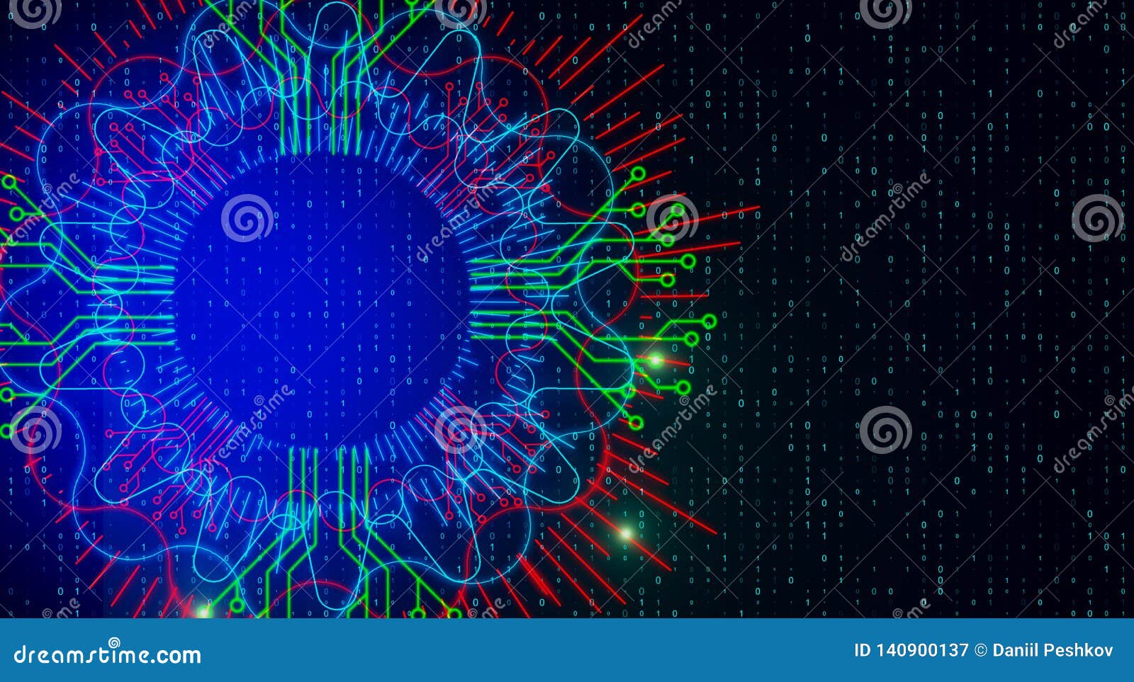 Digital circle wallpaper stock illustration. Illustration of hardware ...