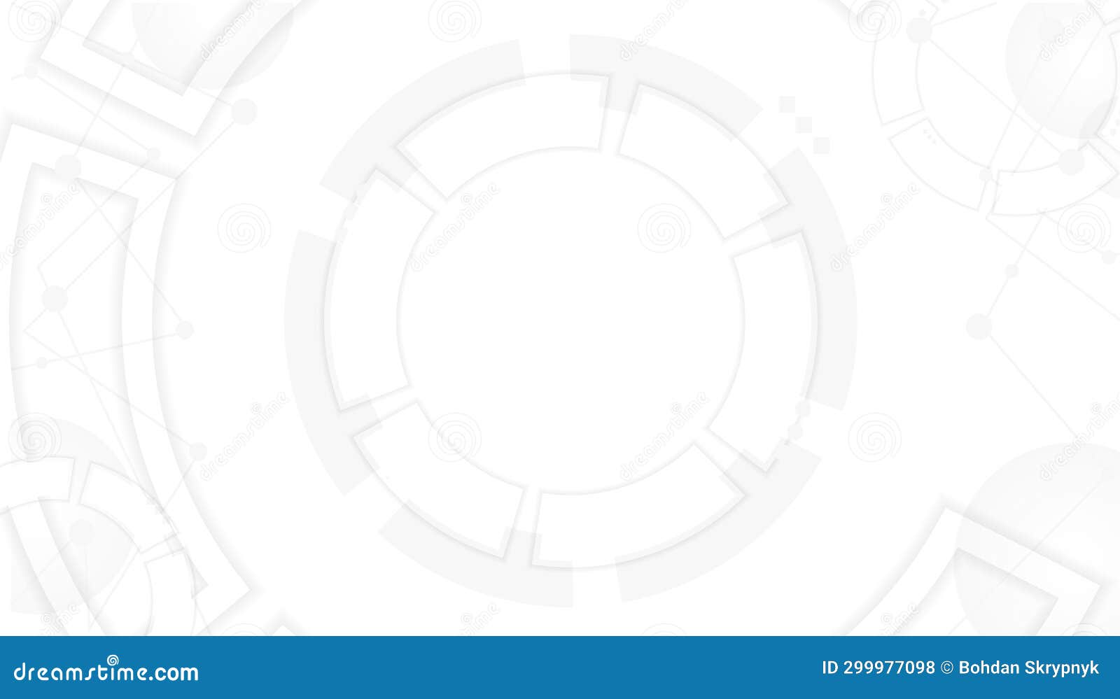 Digital Circles and Stripes Abstract White Background Stock ...