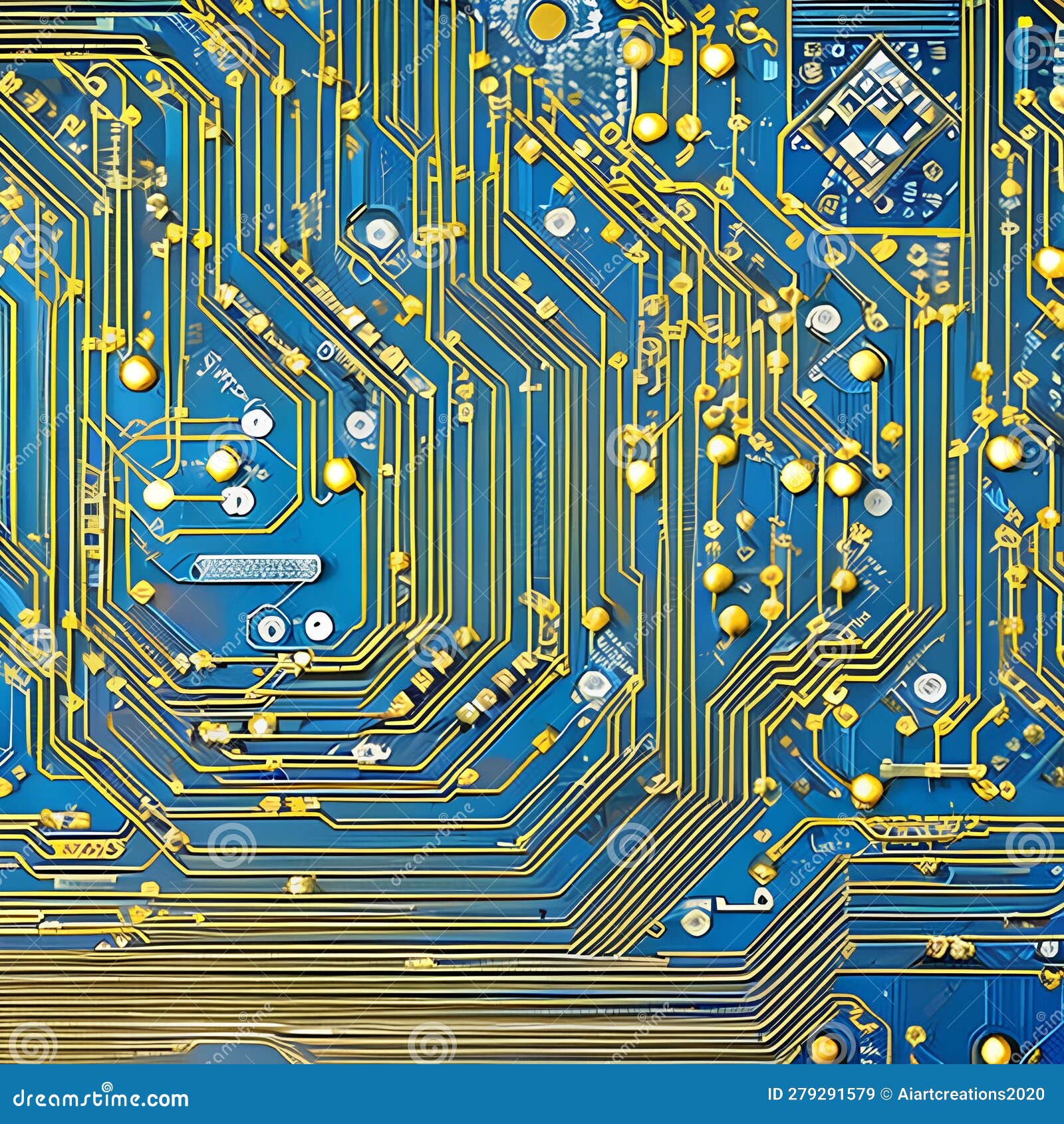 1268 Digital Circuit Board: a Futuristic and High-tech Background ...