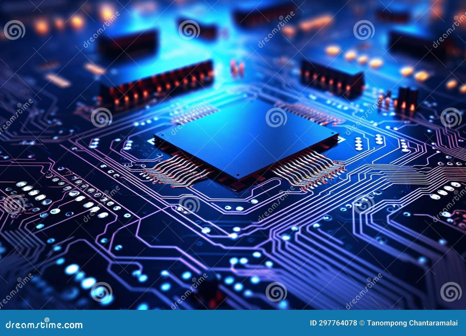Microprocessor With Motherboard Background. Computer Board Chip Circuit ... Microprocessor With Motherboard Background. Computer Board Chip Circuit ...