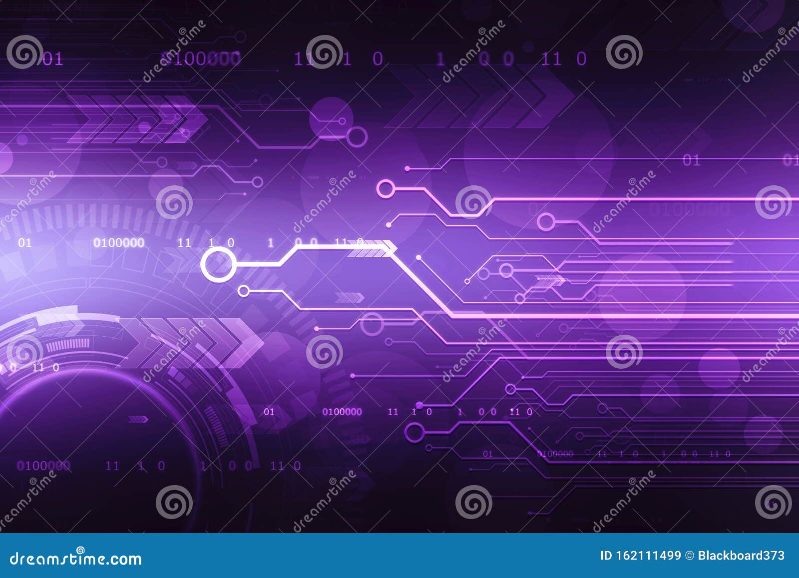 Digital Circuit Board Pattern for Technology Background, Abstract Futuristic Circuit Board ...