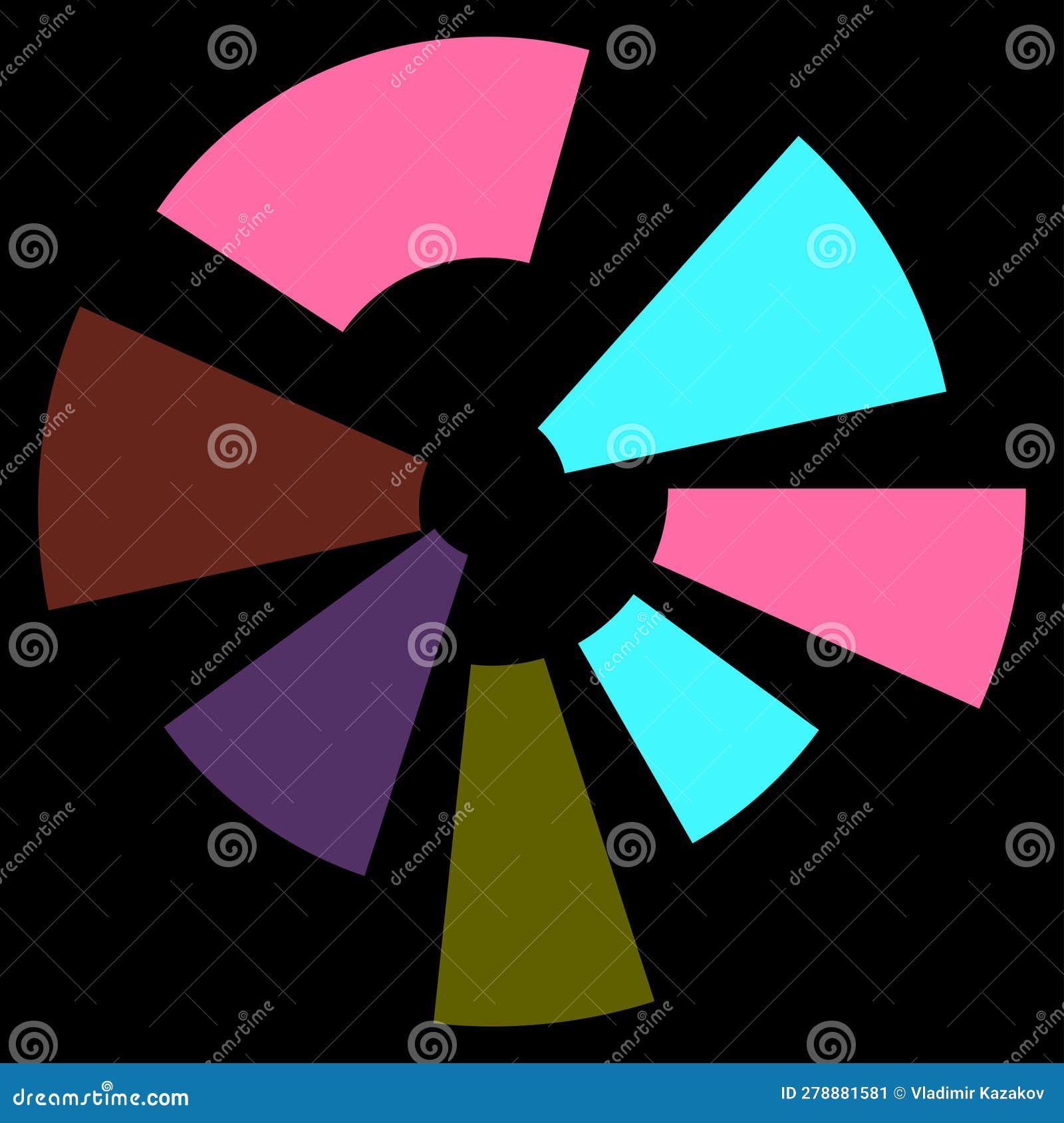 3D Digital Circular Dynamic Wave. Technology Smart Wave. Seamless Flow ...