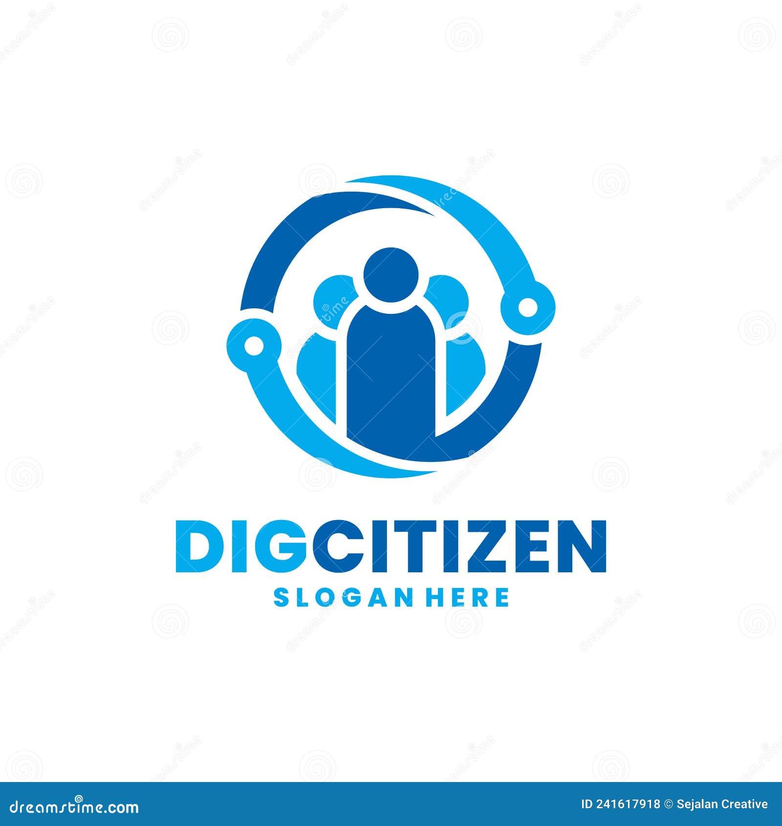 Digital Citizen Logo Vector Stock Vector - Illustration of citizen ...