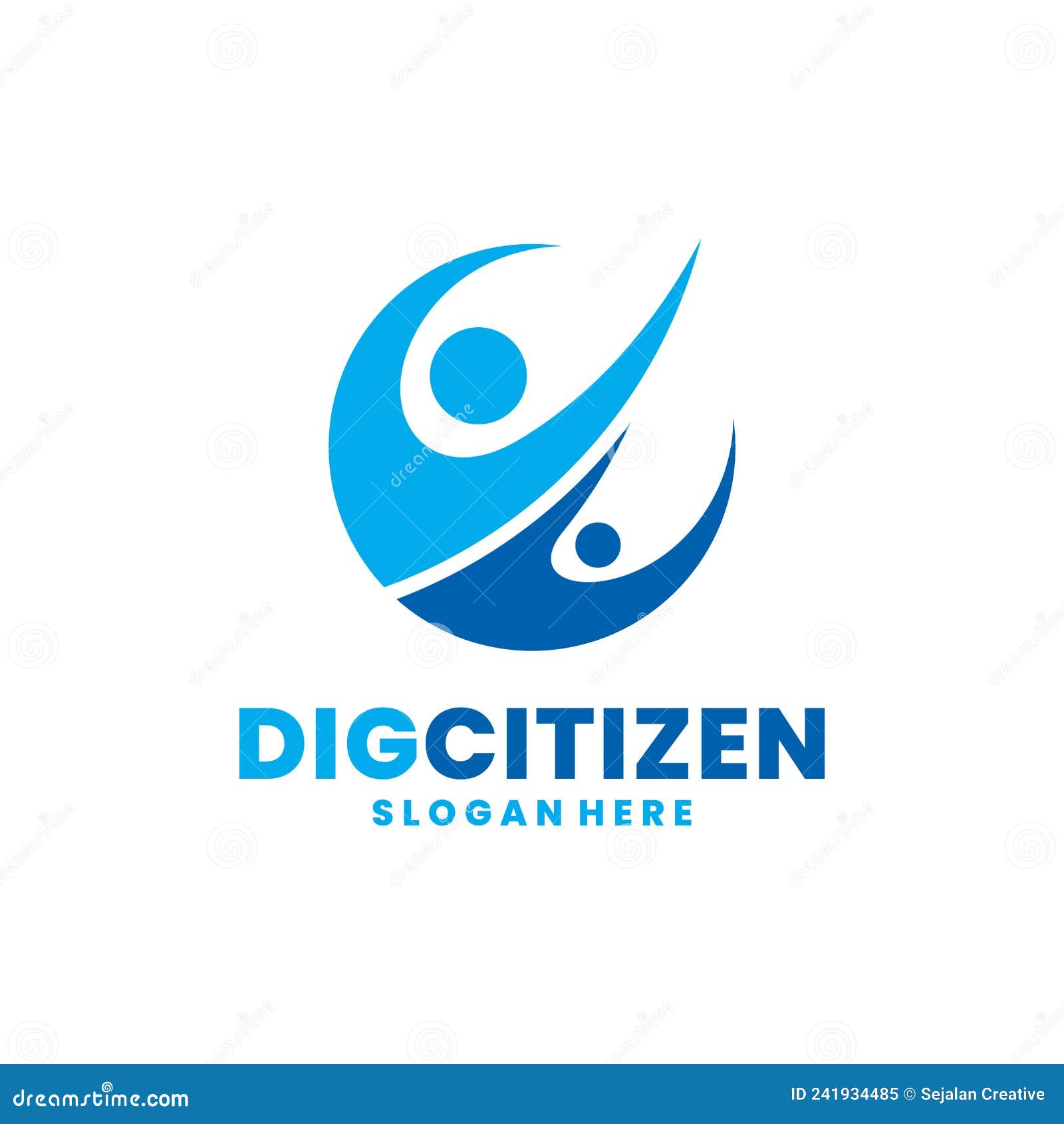 Digital Citizen Logo Vector Stock Vector - Illustration of geography ...