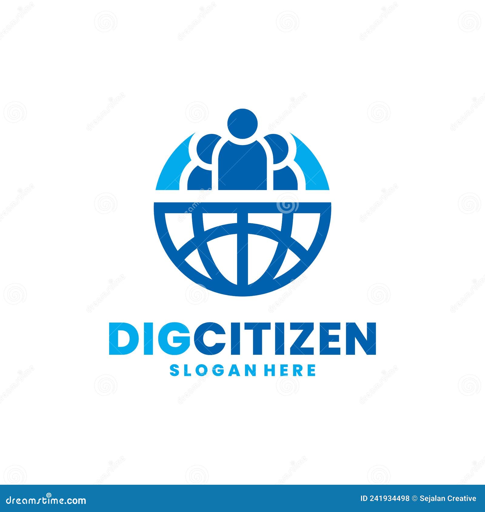 Digital Citizen Logo Vector Stock Vector - Illustration of circle ...