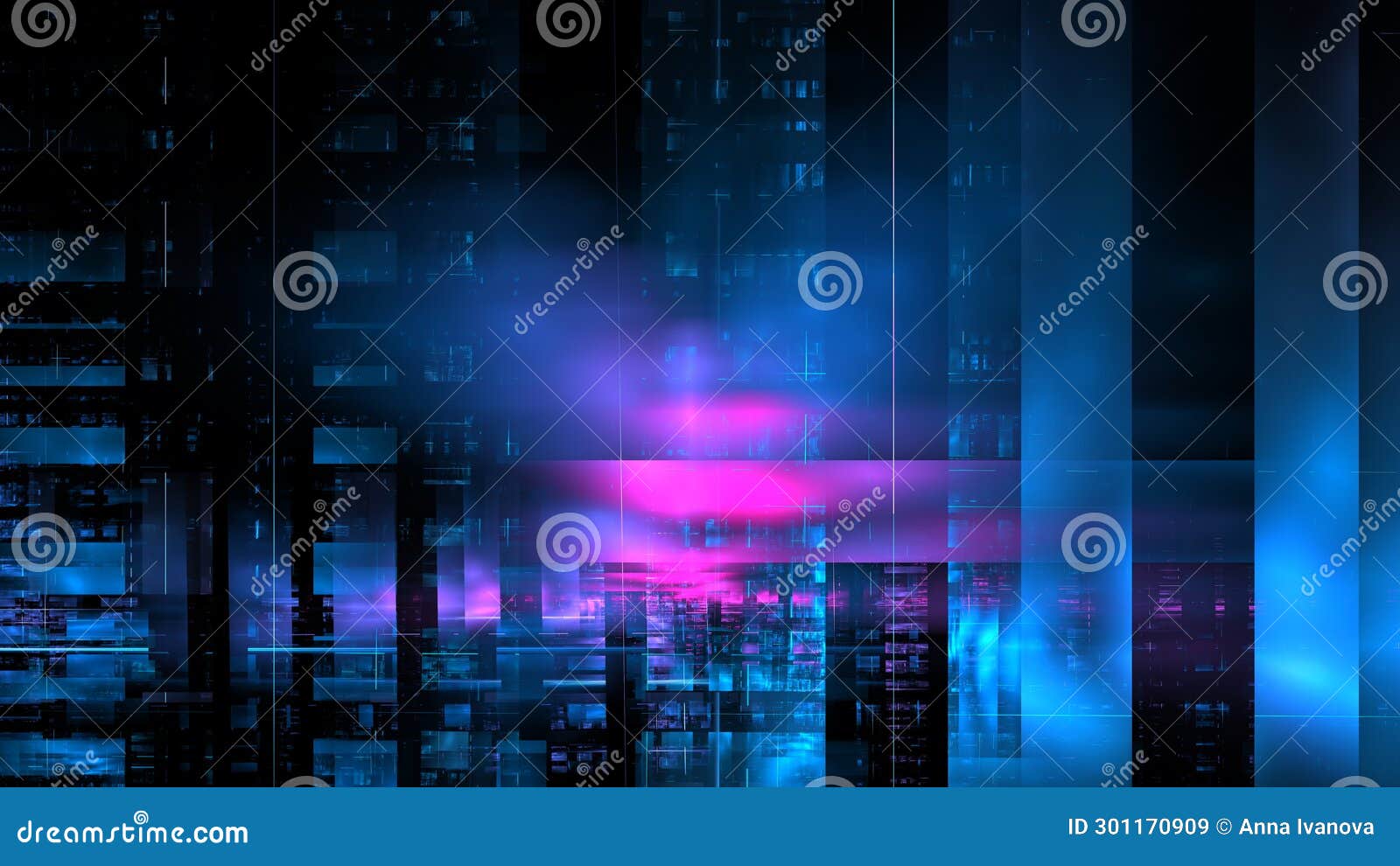 Digital City Matrix, Metaverse. Futuristic Technological Digital City ...