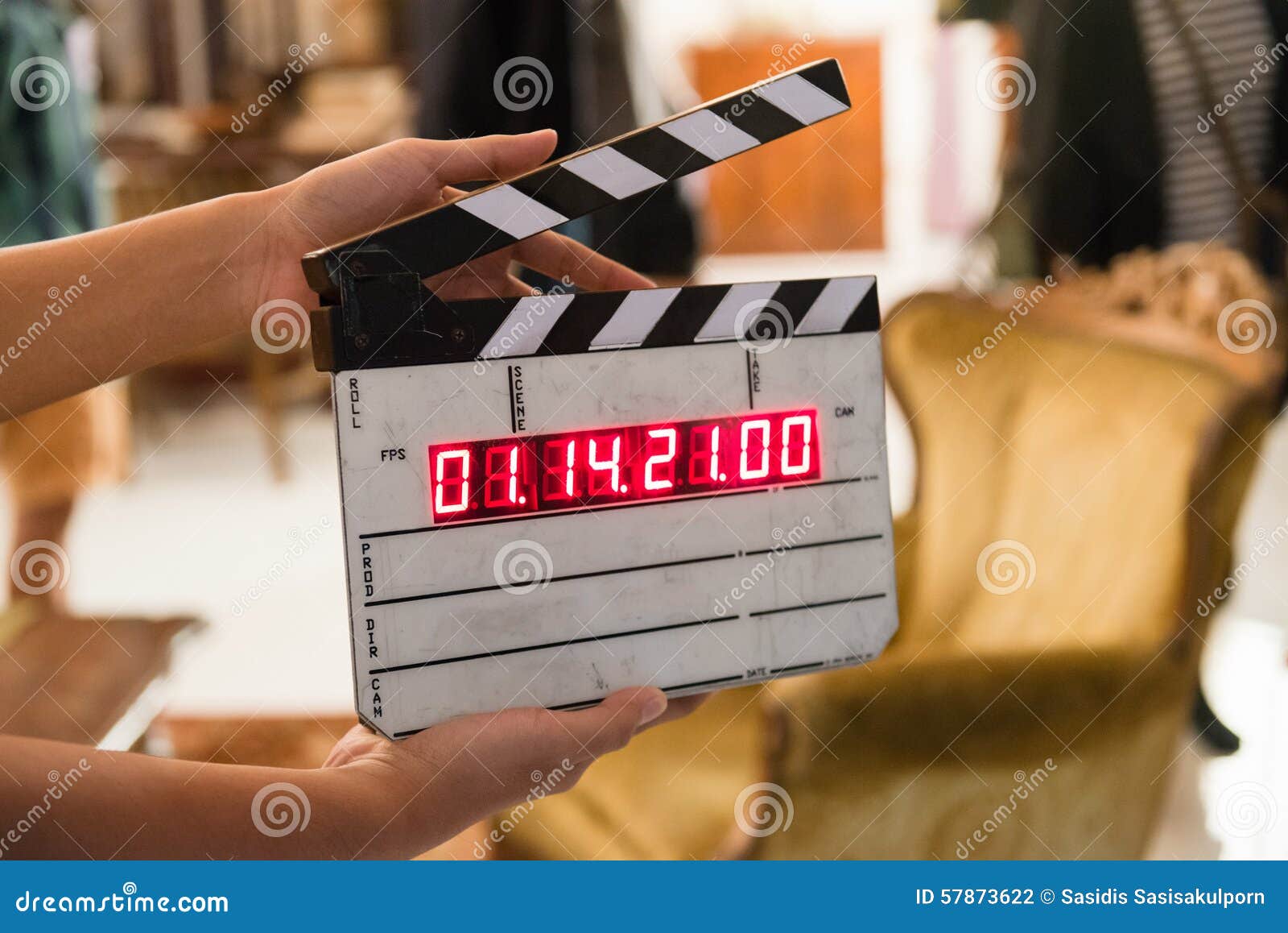 Digital clapper board stock photo. Image of producer - 57873622