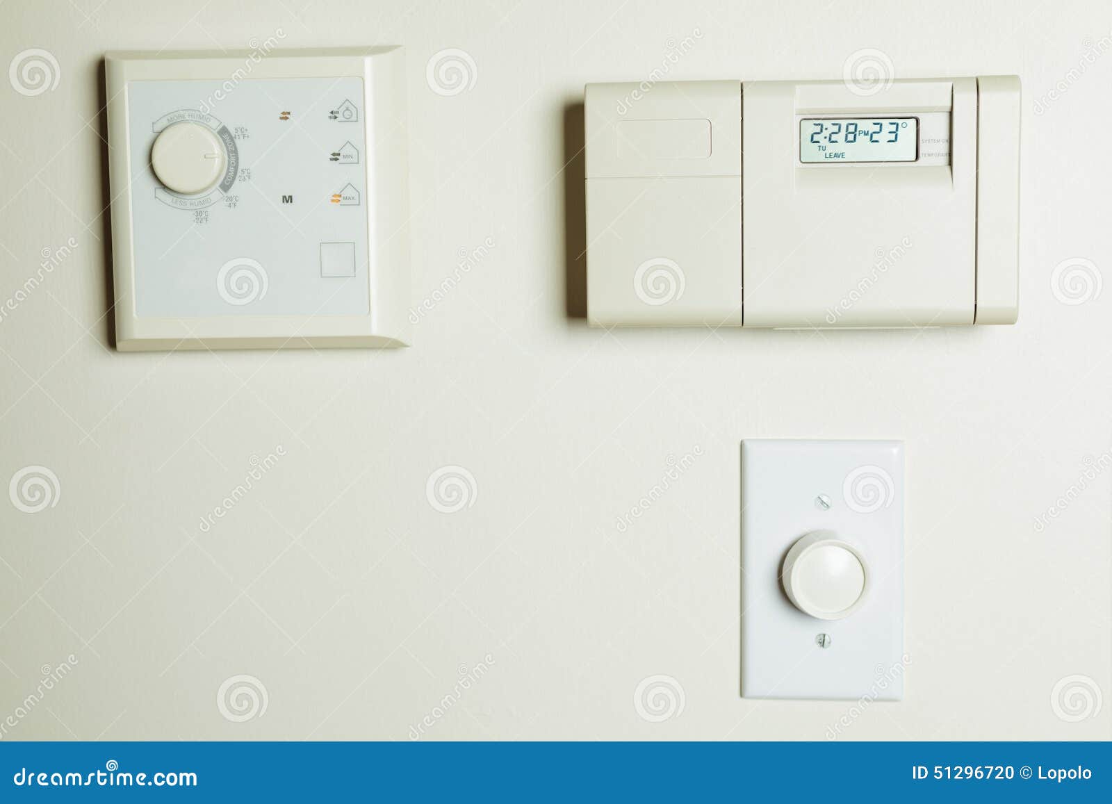 Digital Climate Thermostat Control. White Thermostat Isolated On White ... Digital Climate Thermostat Control. White Thermostat Isolated On White ...