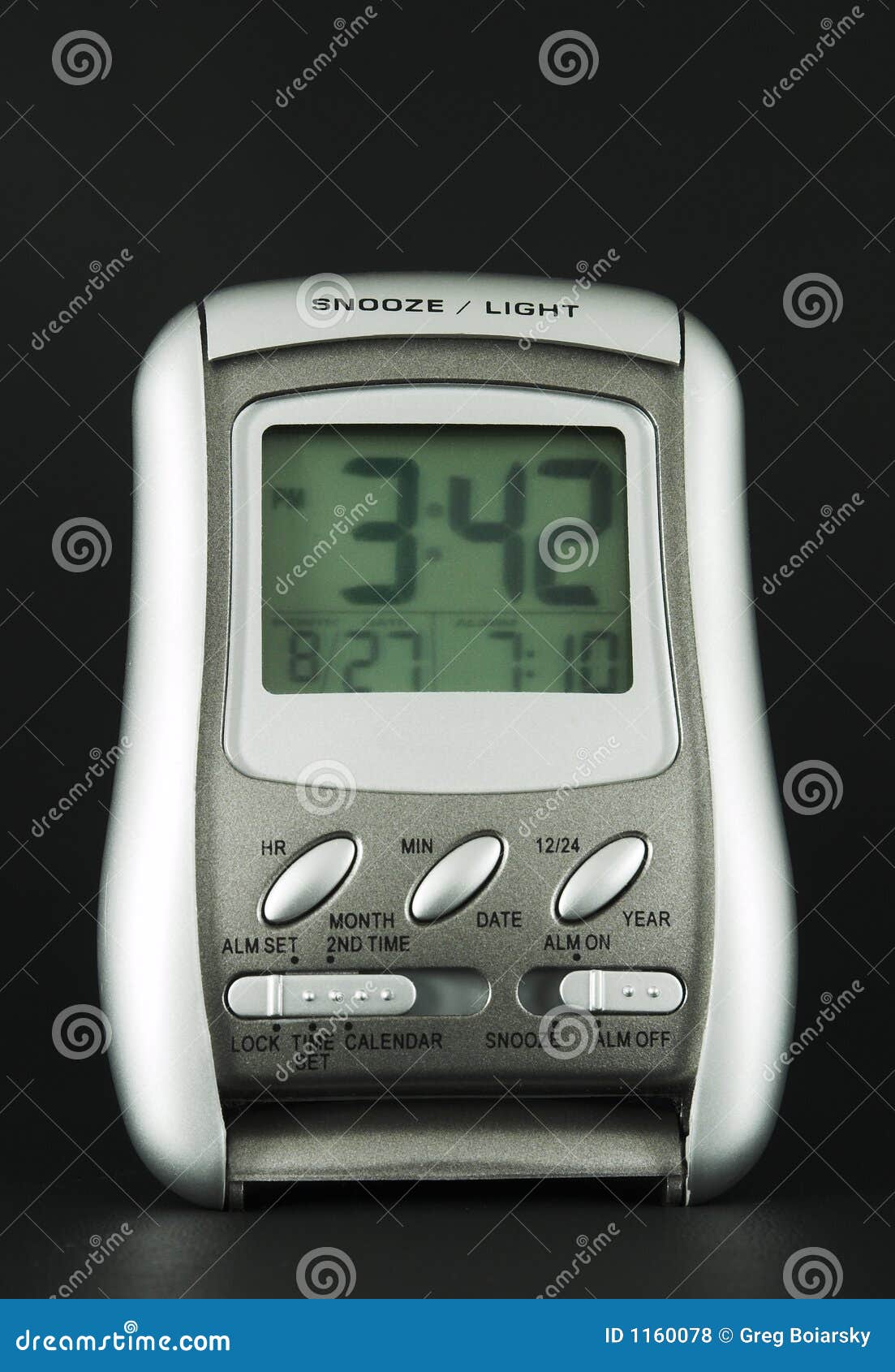 Digital clock stock photo. Image of minutes, wake, alarm - 1160078