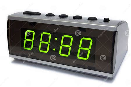 Digital clock stock photo. Image of number, electricity - 7576786