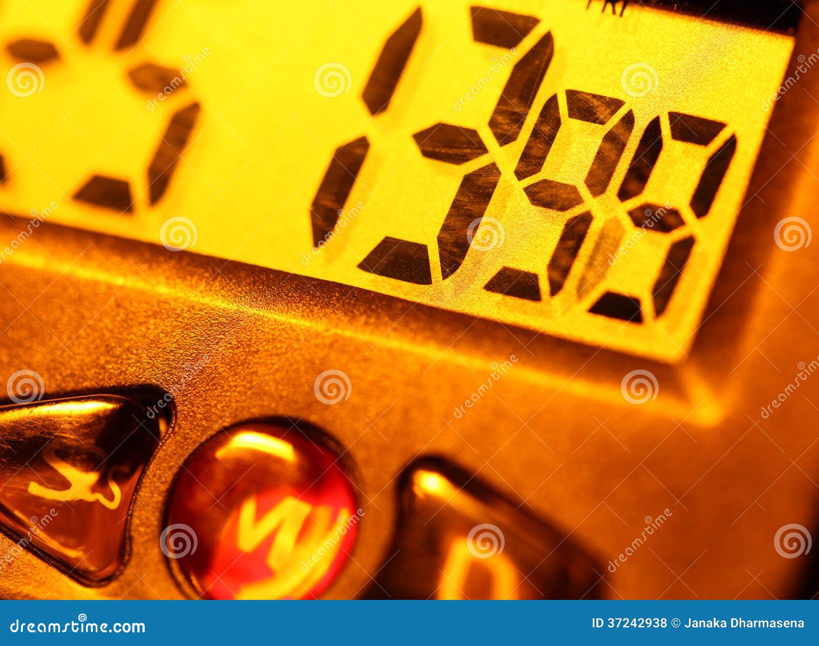 Digital clock stock photo. Image of display, equipment - 37242938