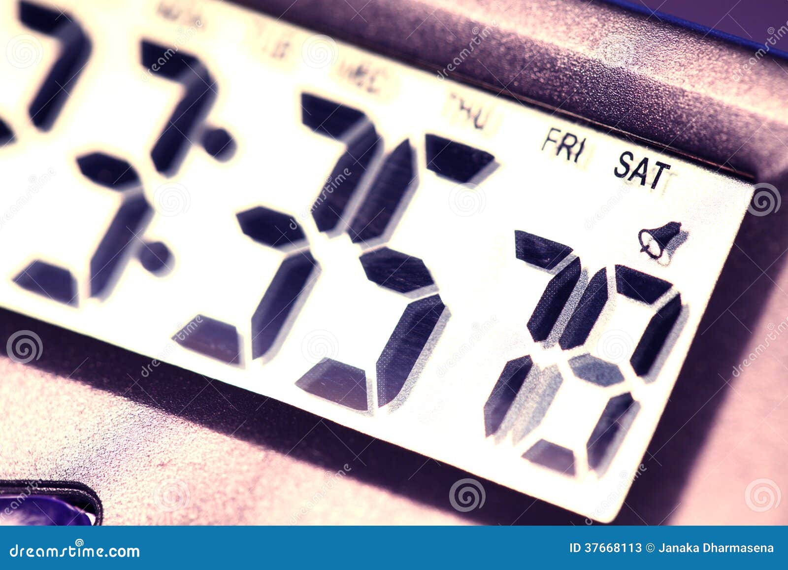 Digital clock stock image. Image of precision, closeup - 37668113