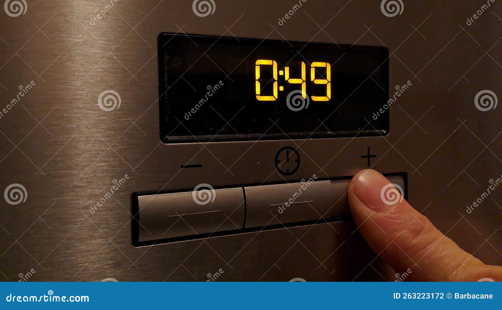 Digital Clock Count 2 Minutes 30 Seconds Side View. Digital Counting ...