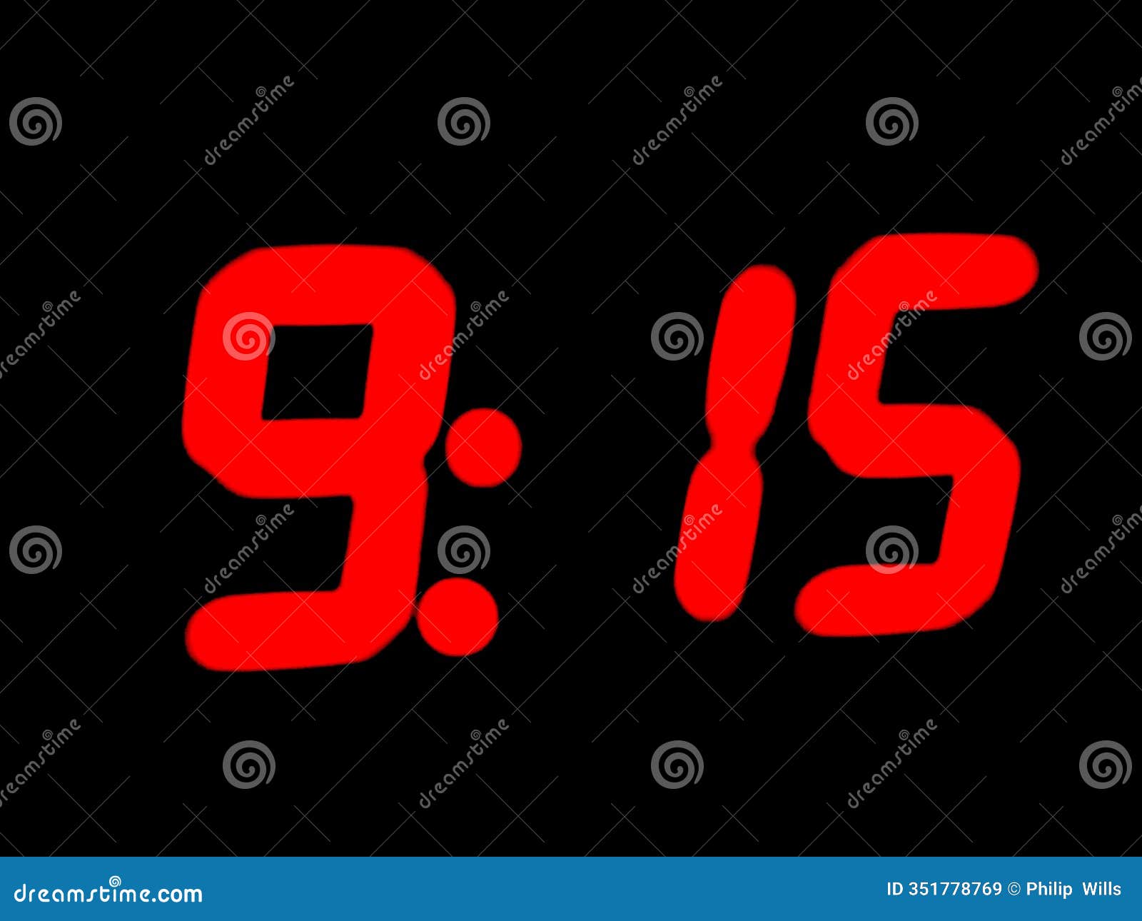 A Digital Clock Face Showing the Time. Stock Image - Image of years ...