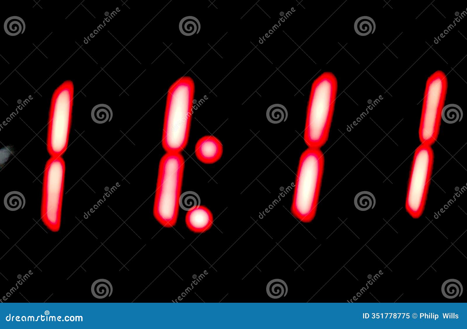 A Digital Clock Face Showing the Time. Stock Image - Image of space ...