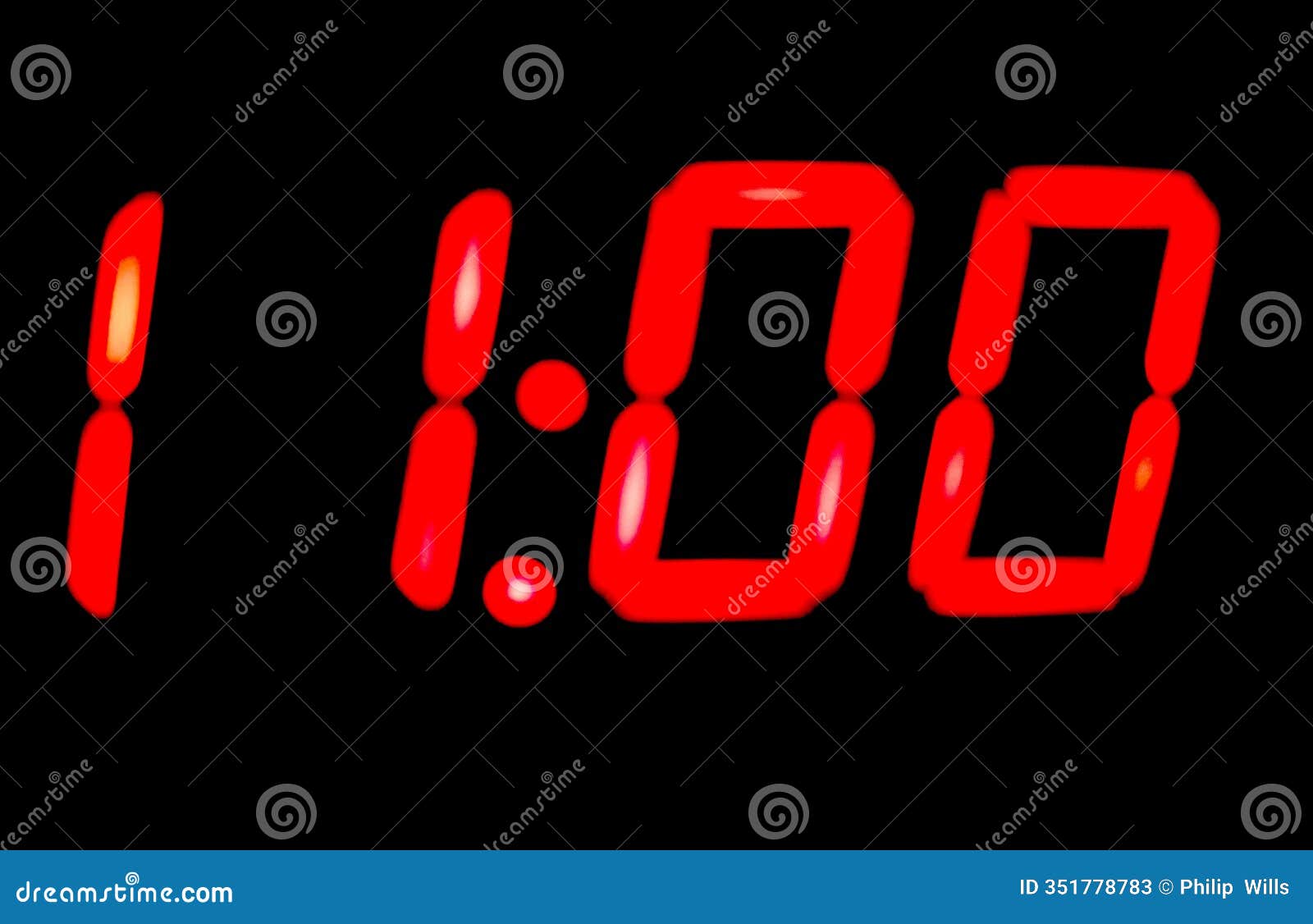 A Digital Clock Face Showing the Time. Stock Image - Image of 2025 ...