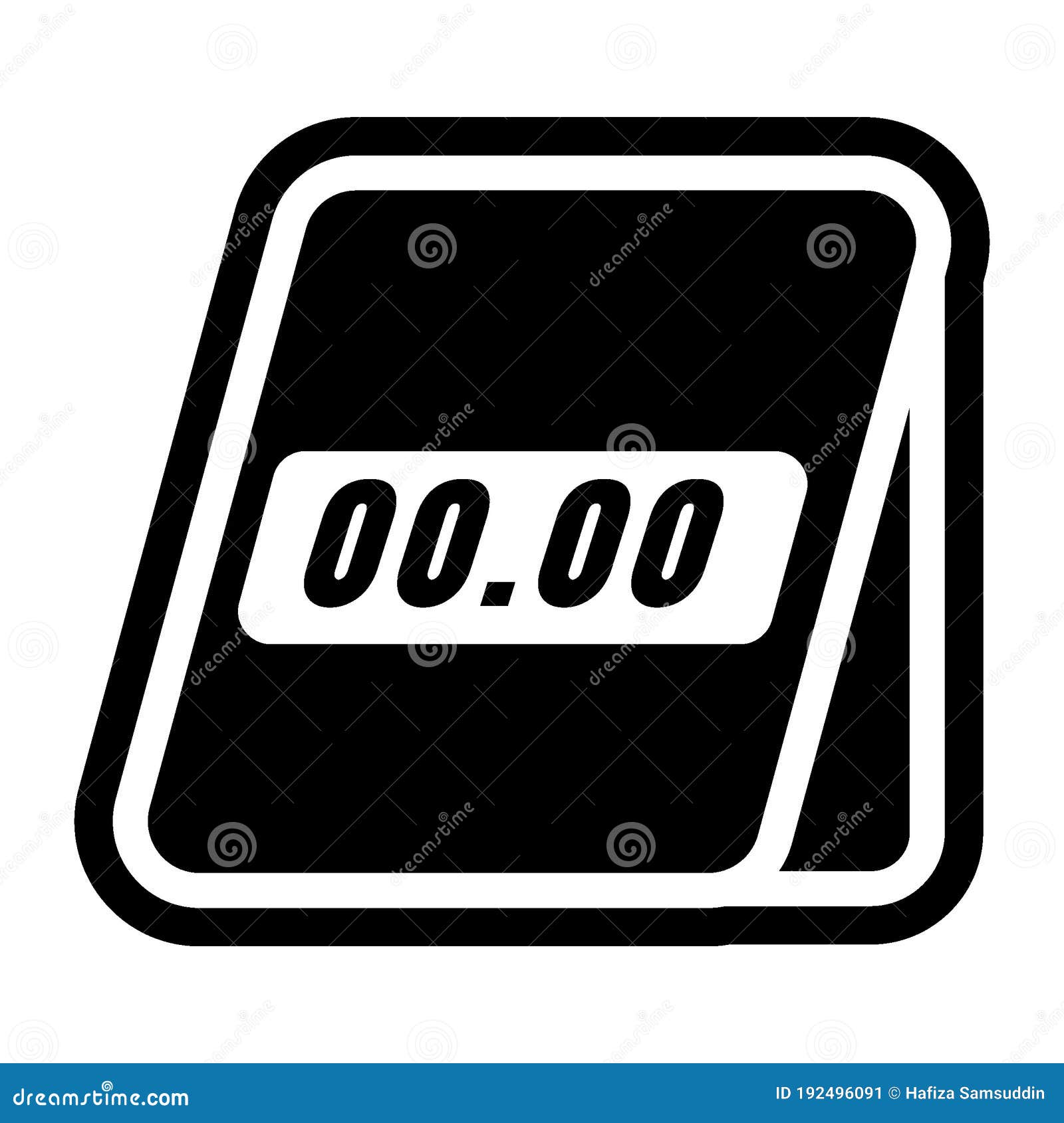 Digital Clock. Vector Illustration Decorative Design Stock Vector ...