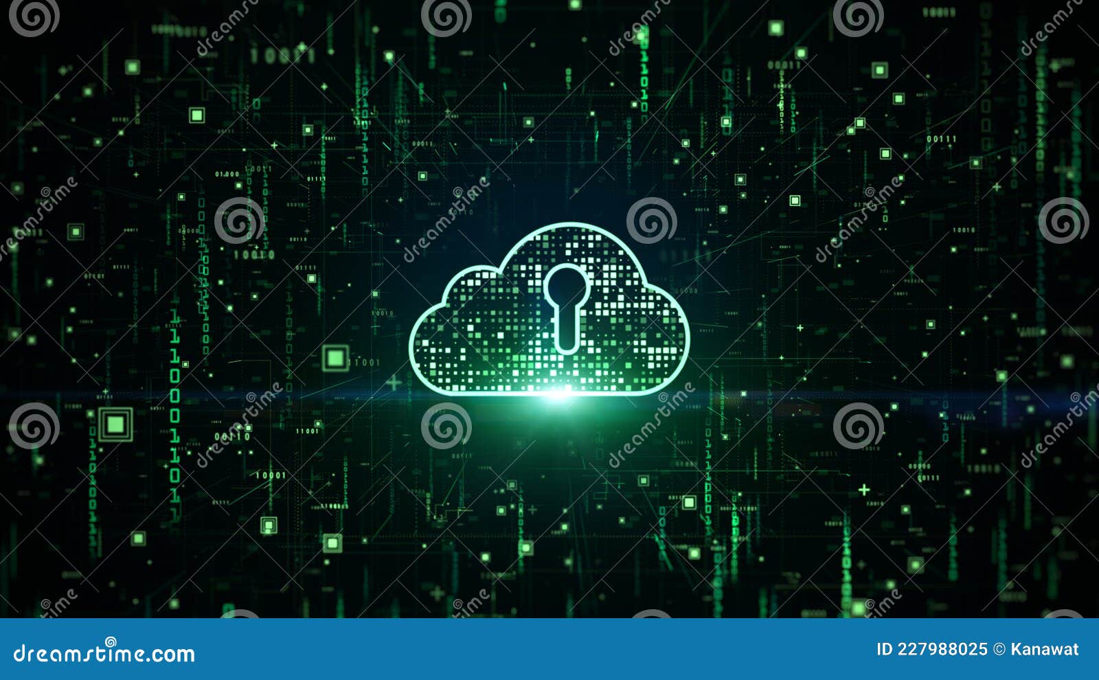 Digital Cloud Computing of Cyber Security, Digital Data Network Protection, Future Technology ...