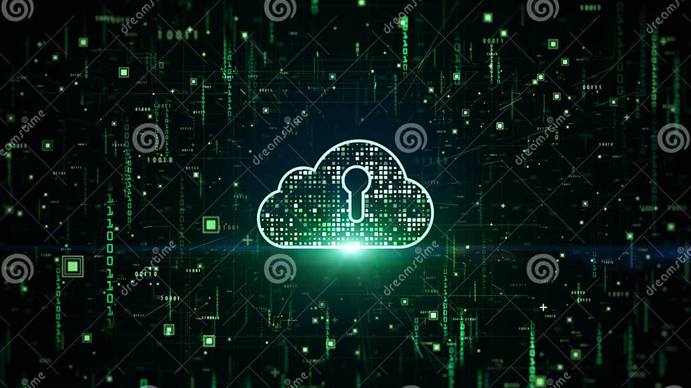 Digital Cloud Computing of Cyber Security, Digital Data Network Protection, Future Technology ...