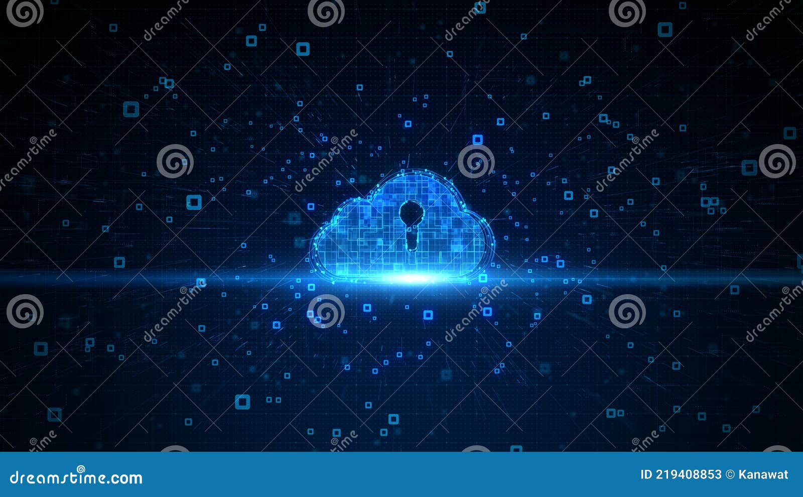 Digital Cloud Computing of Cyber Security, Digital Data Network Protection, 5g Connection ...