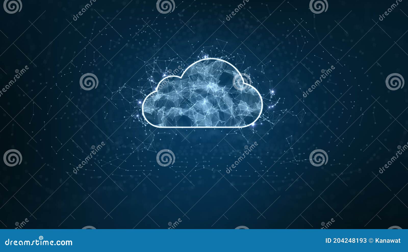 Digital Cloud Computing, Cyber Security, Digital Data Network Protection, Future Technology ...