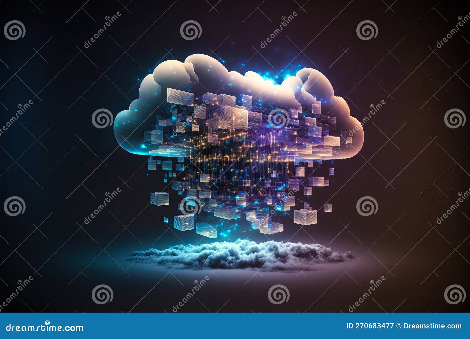 Digital Cloud Computing Technology Concept. Generative Ai Stock ... Digital Cloud Computing Technology Concept. Generative Ai Stock ...