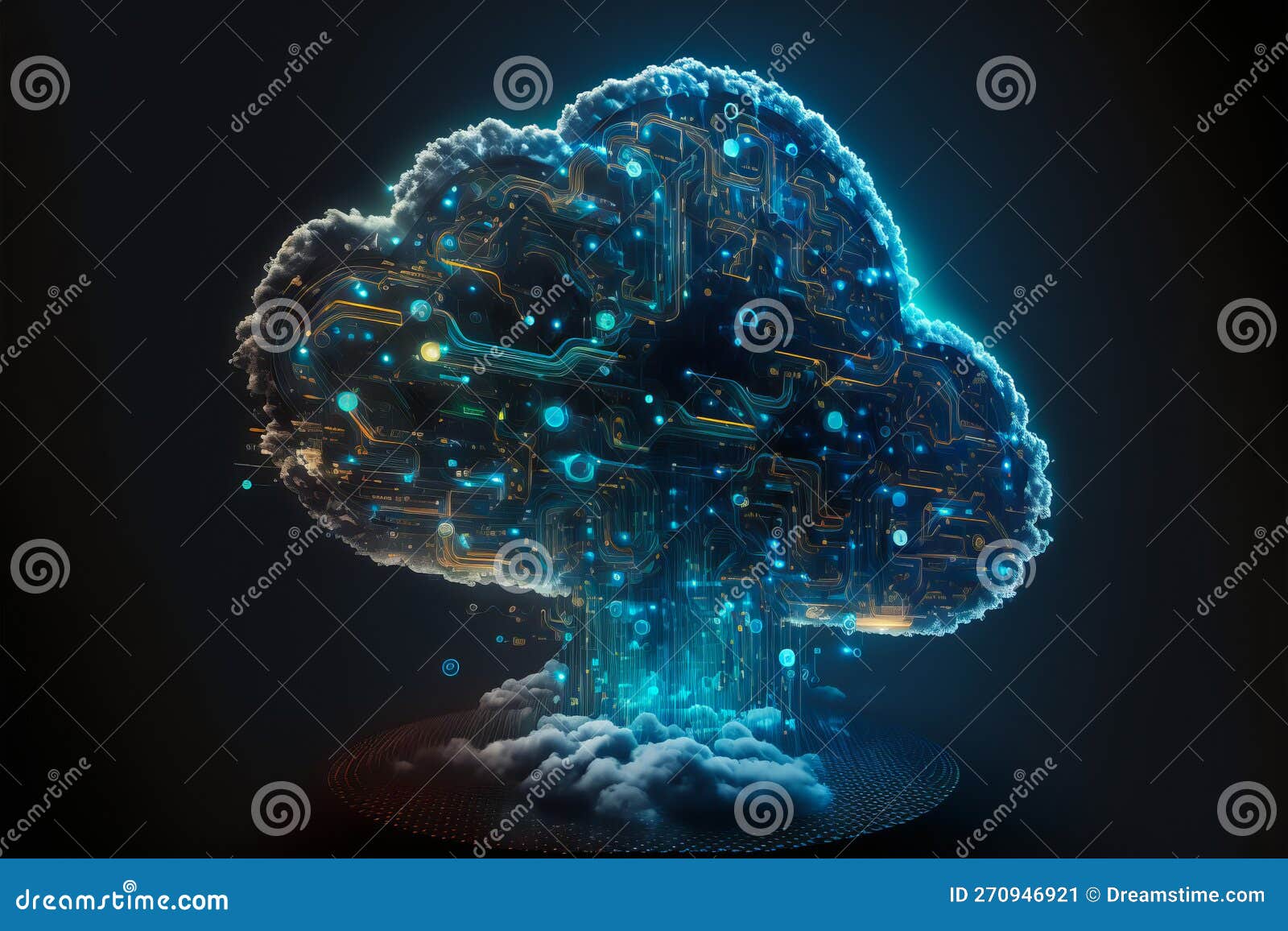 Digital Cloud Computing Technology Concept. Generative Ai Stock ... Digital Cloud Computing Technology Concept. Generative Ai Stock ...